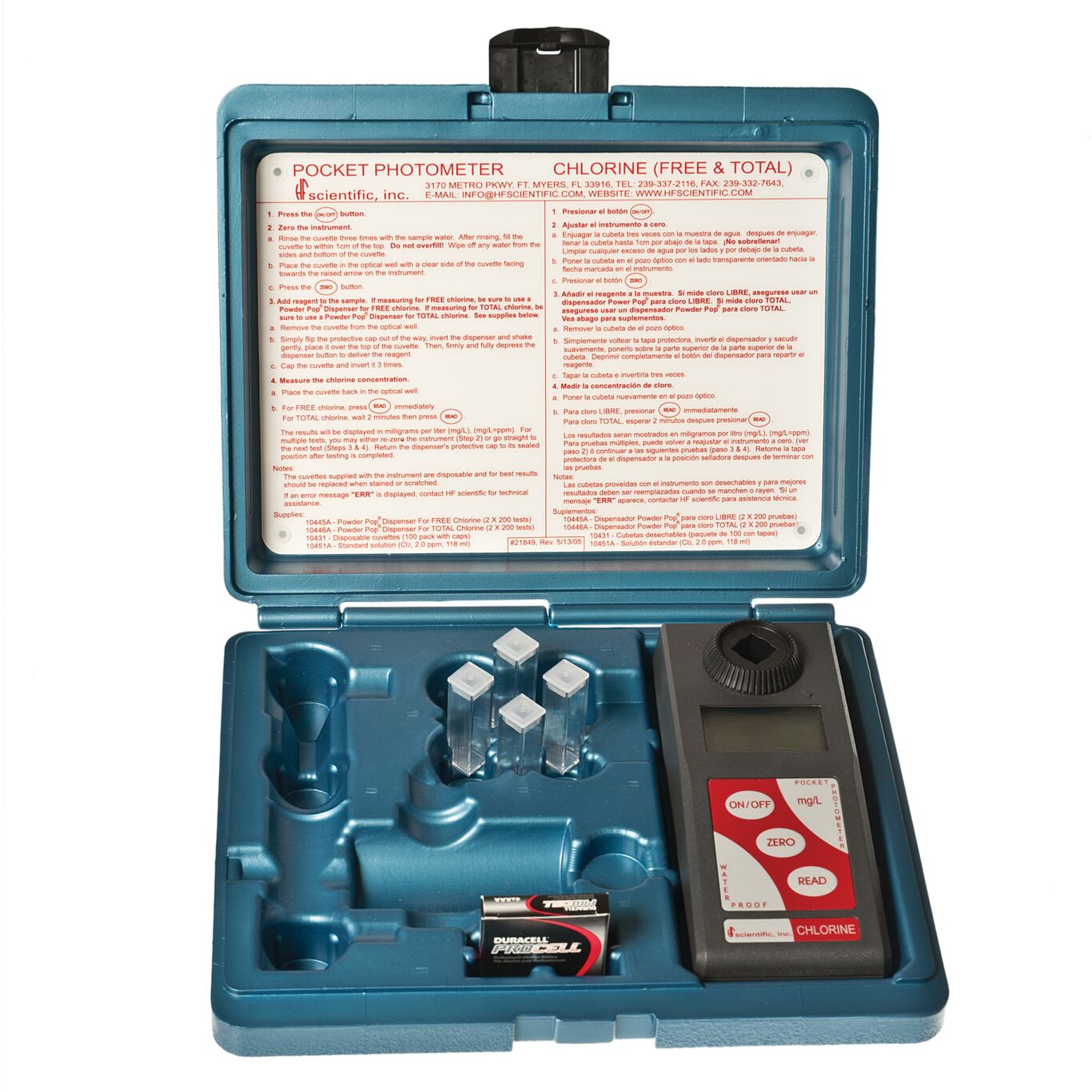 Chlorine Pocket Photometer - HF scientific